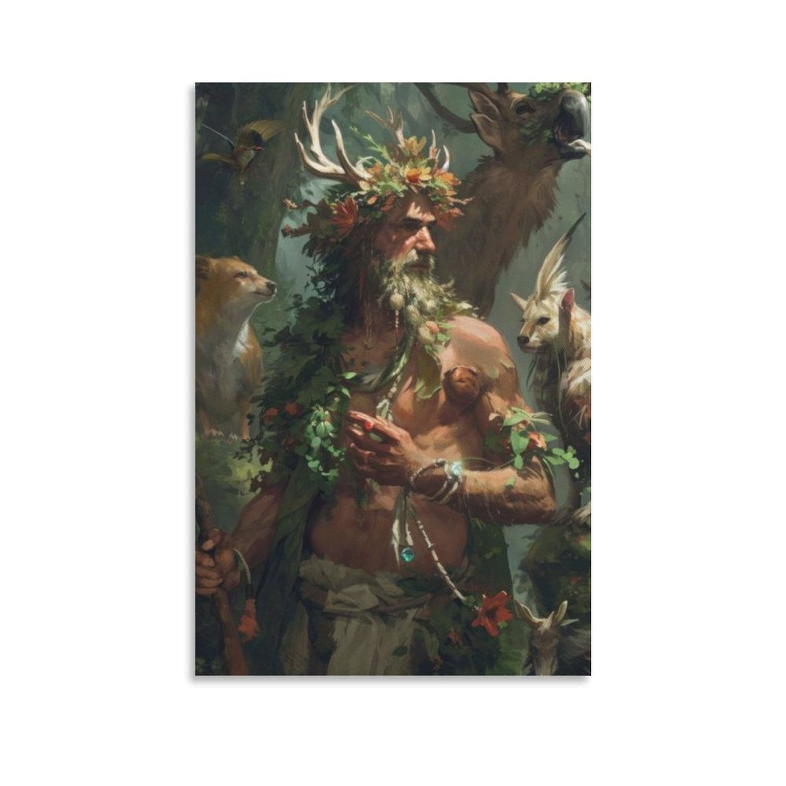 Pan from Greek Myth Poster Home Decor Poster Wall Art Hanging Picture ...