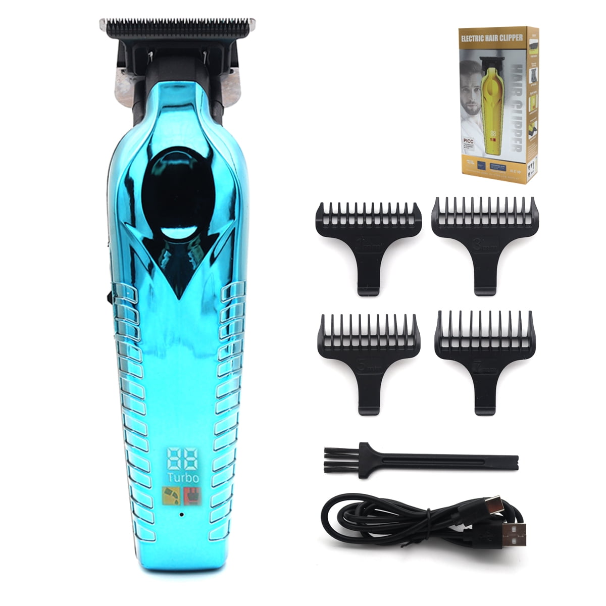 PanBiqintyy Hair Trimmer for Men Zero Gapped DLC TBlade Oil Head LED ...
