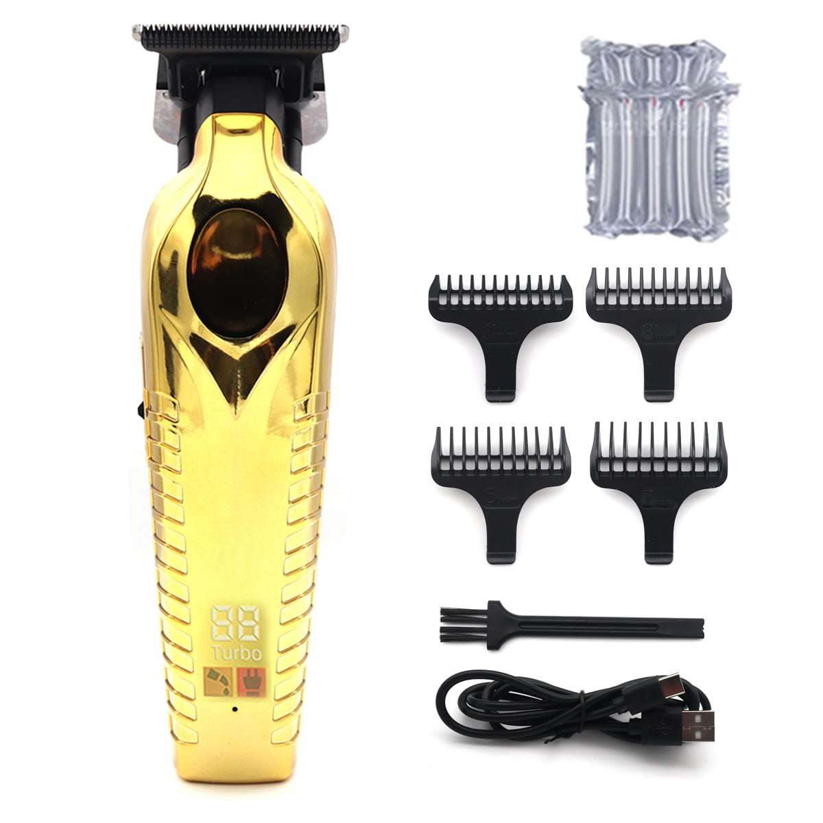PanBiqintyy Hair Trimmer for Men Zero Gapped DLC TBlade Oil Head LED ...