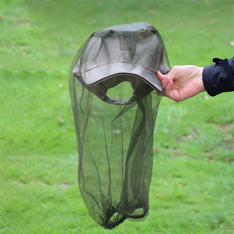 PanBiqintyy New Mosquito Hat Net Face Head Protector Foldable Outdoor ...