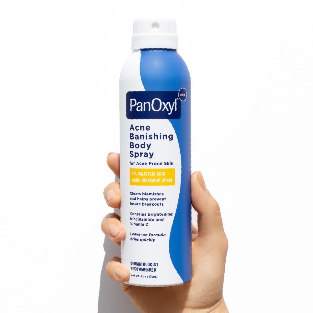 PanOxyl Acne Banishing Body Spray 2% Salicylic Acid, Acne Treatment, 6 ...