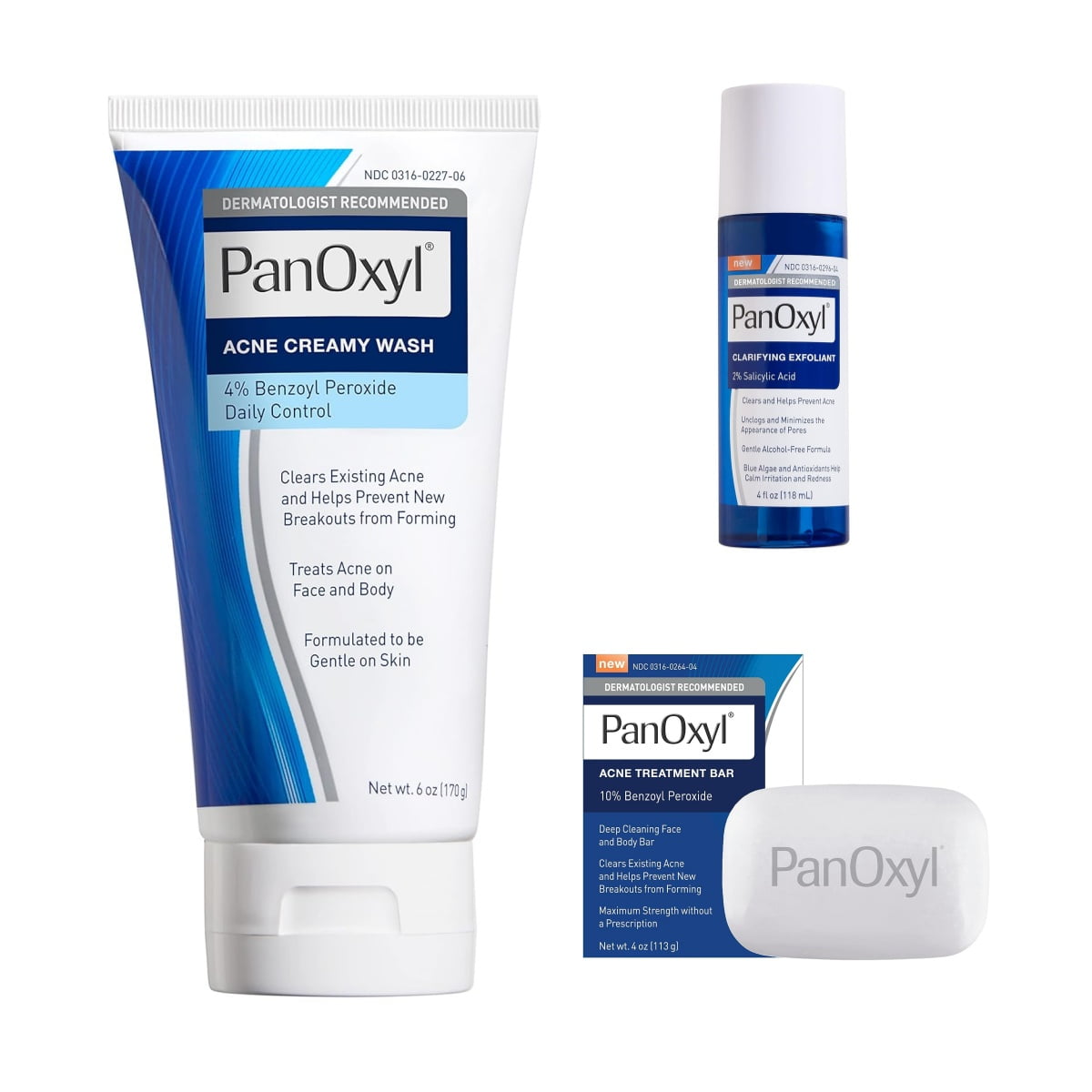 PanOxyl Acne Foaming Wash Benzoyl Peroxide 10% + Clarifying Exfoliant ...
