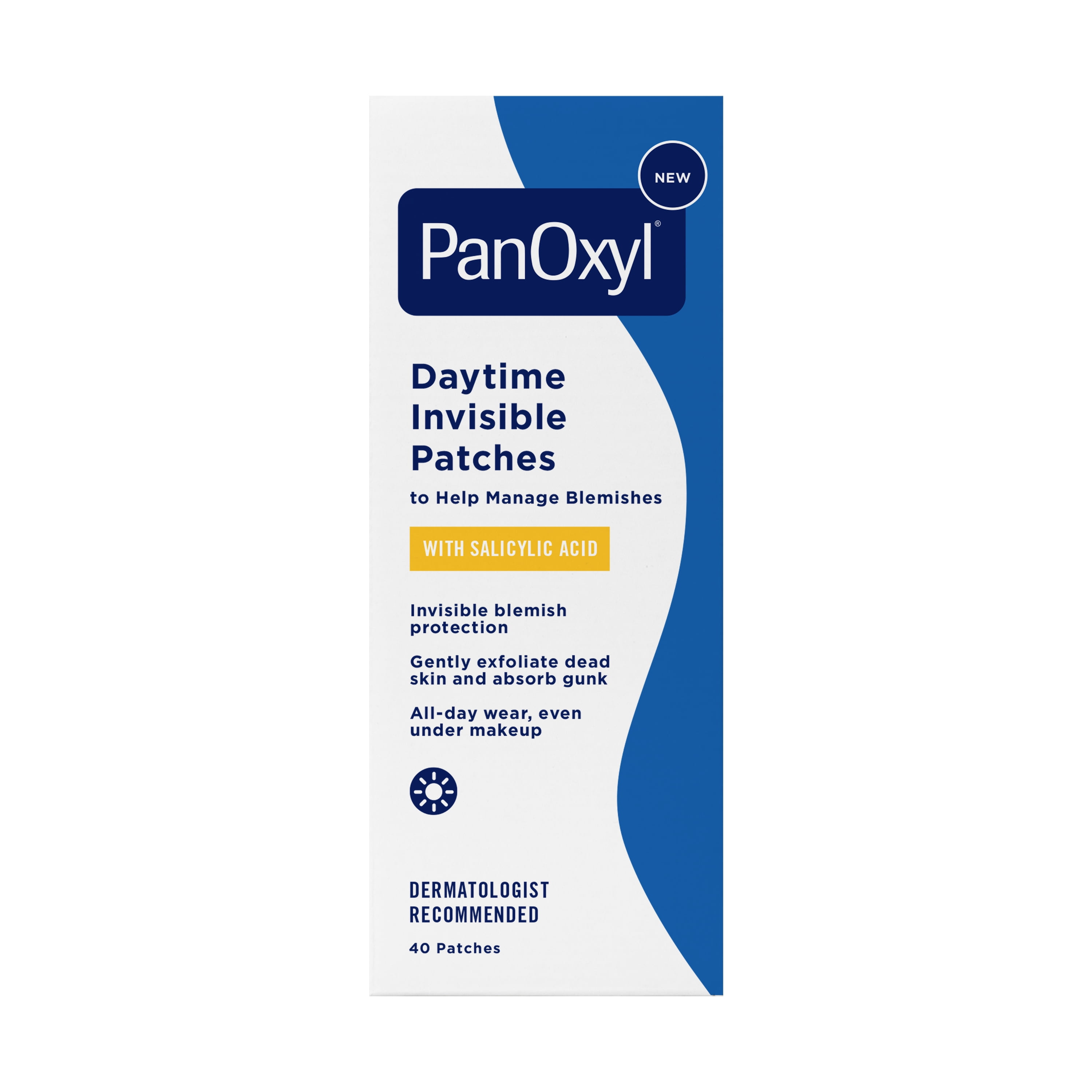 PanOxyl Daytime Invisible Patches, Blemish Protection, Latex-Free 40 ct ...
