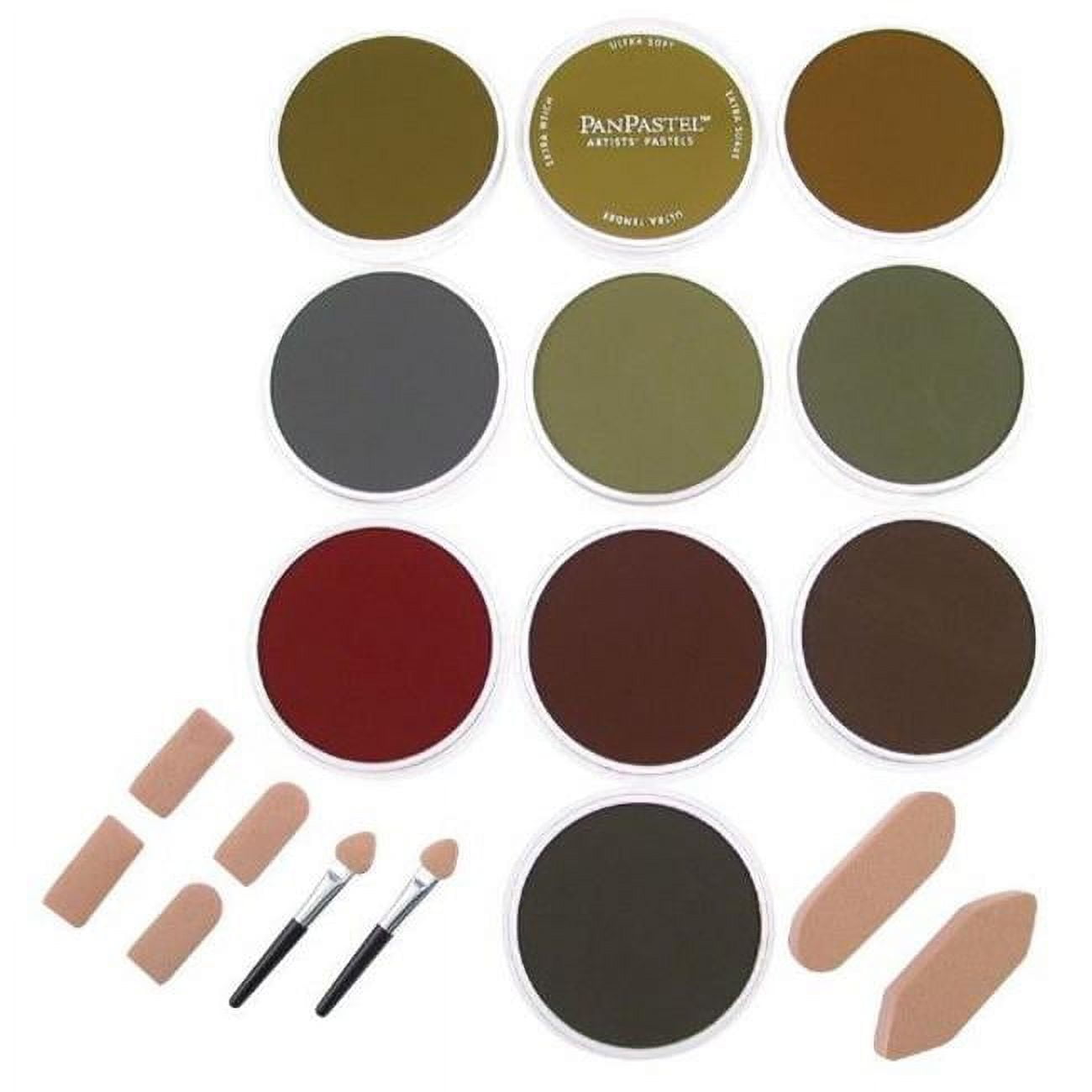 PanPastel Ultra Soft Dry Pastels Set, Extra Dark Warm Colors, Includes ...