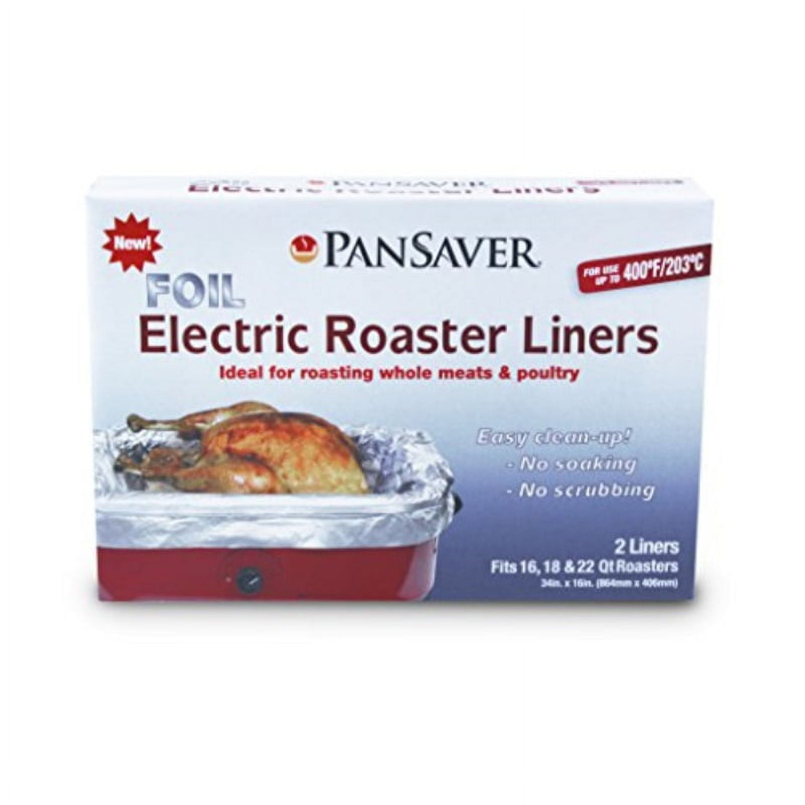 PanSaver 45950 Foil Electric Roaster Liner - Walmart.com