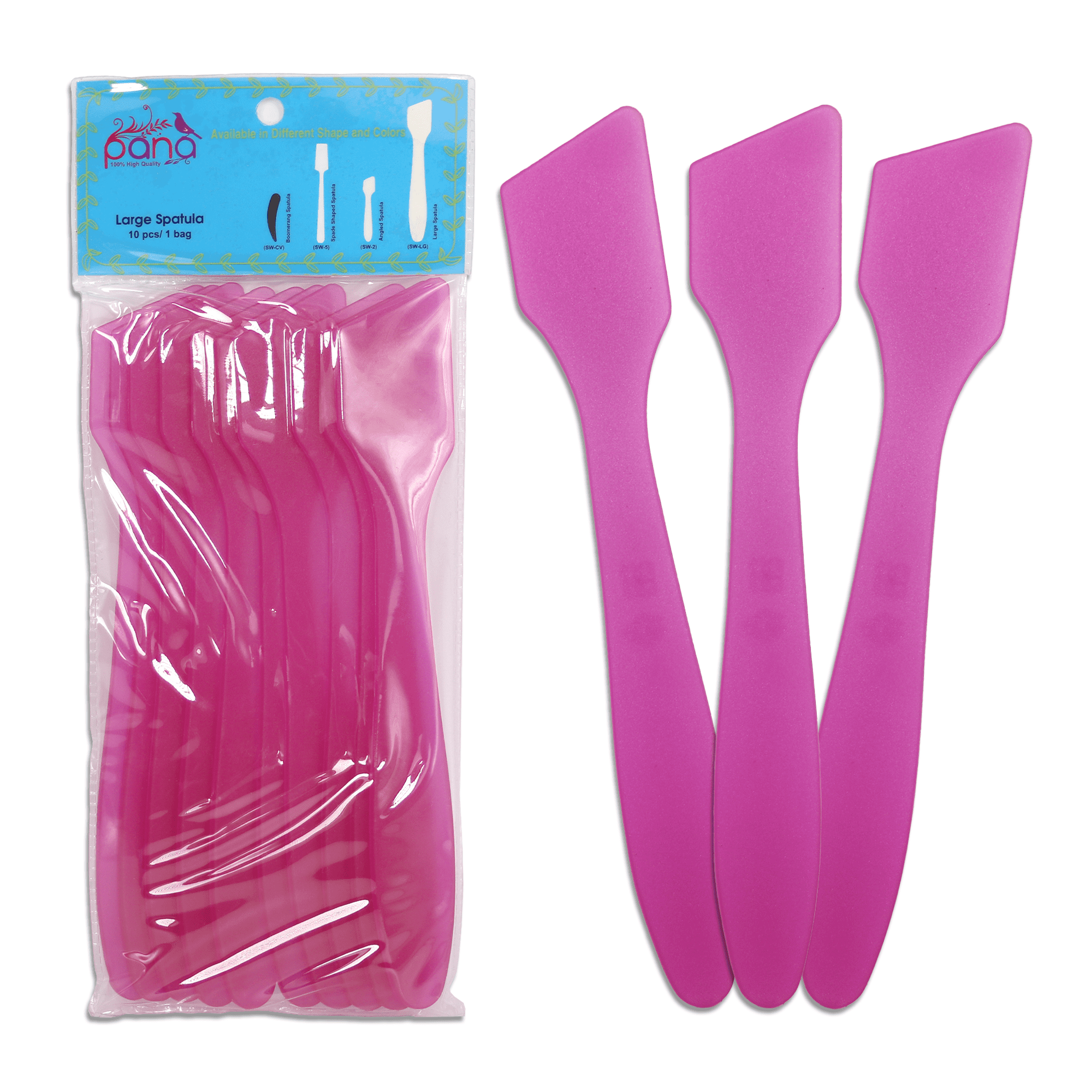 Pana 10 Pieces Large Cosmetic Sample Spatulas for Facial Cream Mask ...