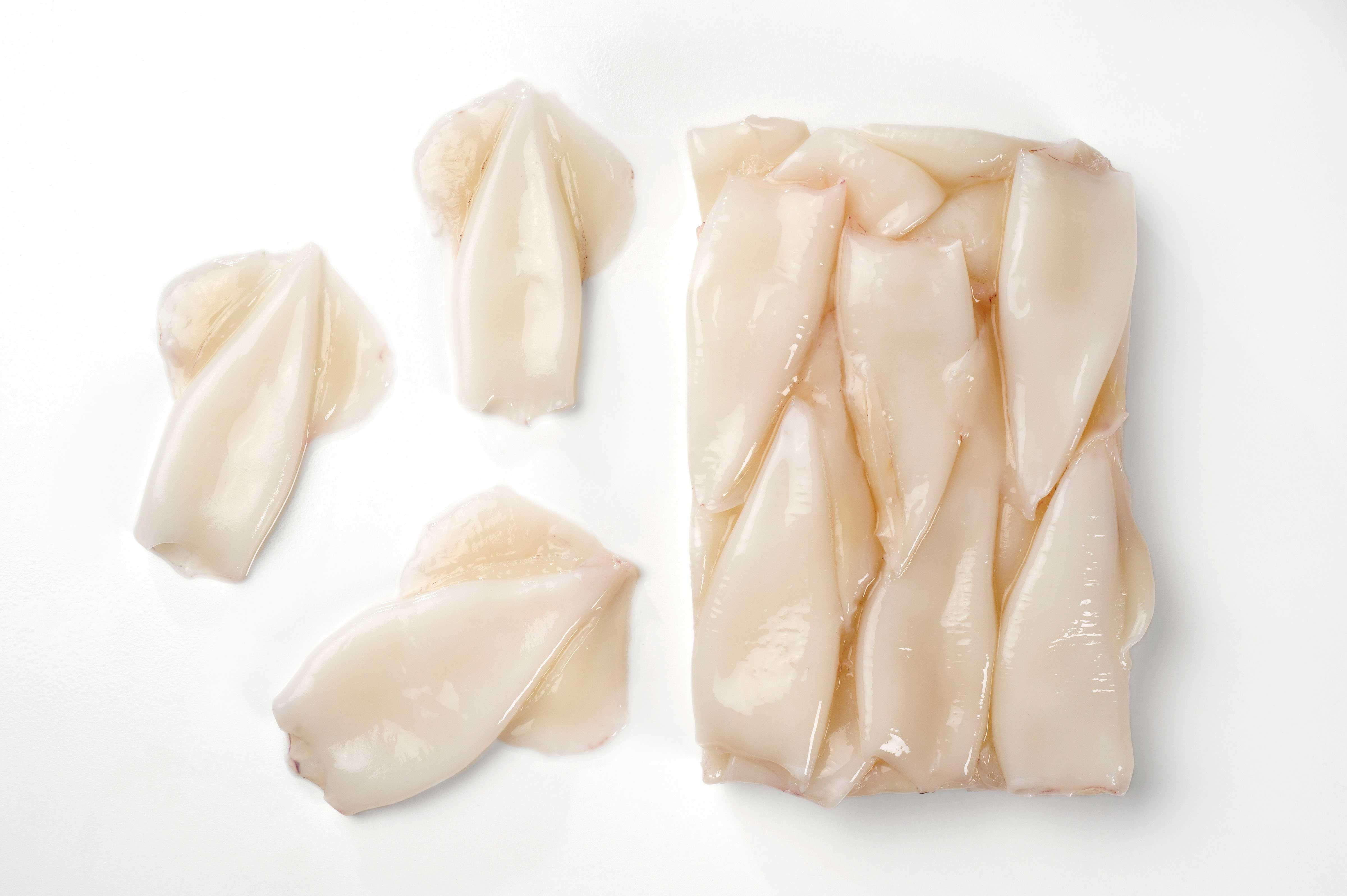 Pana Pesca Traditionally Cleaned Squid Tubes - 5/8 inch Tubes, 2.5 ...