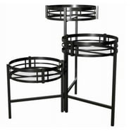 Panacea Contemporary Two-Tier Plant Stand, Black, 32"H - Walmart.com