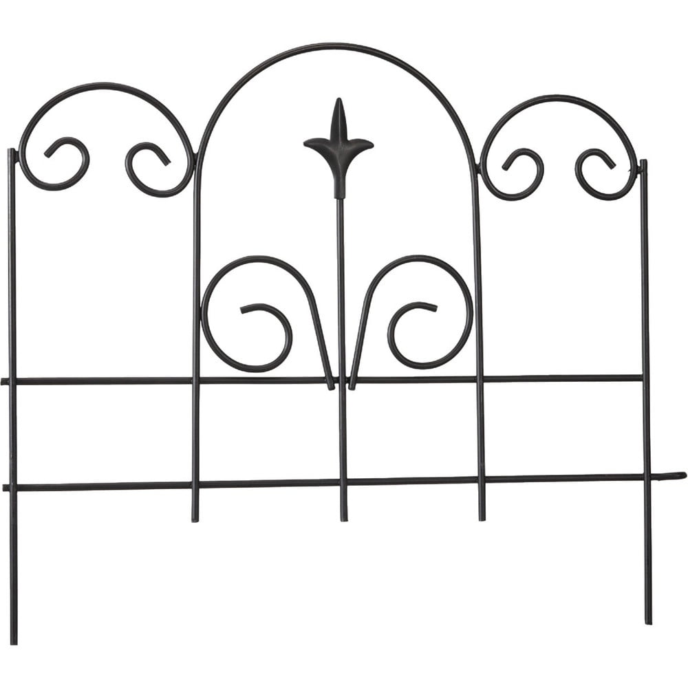 Panacea 16 In. H x 18 In. L Metal Decorative Border Fence 89382 89382 ...