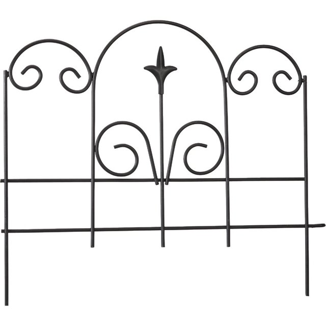 Panacea 16 In. H x 18 In. L Metal Decorative Border Fence 89382 89382 ...