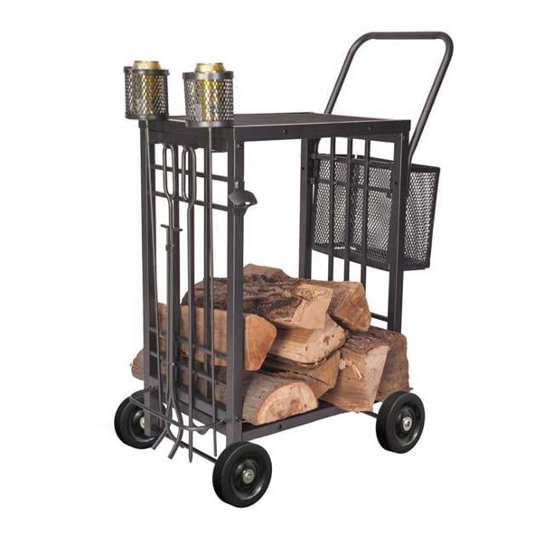 Panacea 4012672 Steel Campfire Caddy, Black - Walmart Business Supplies