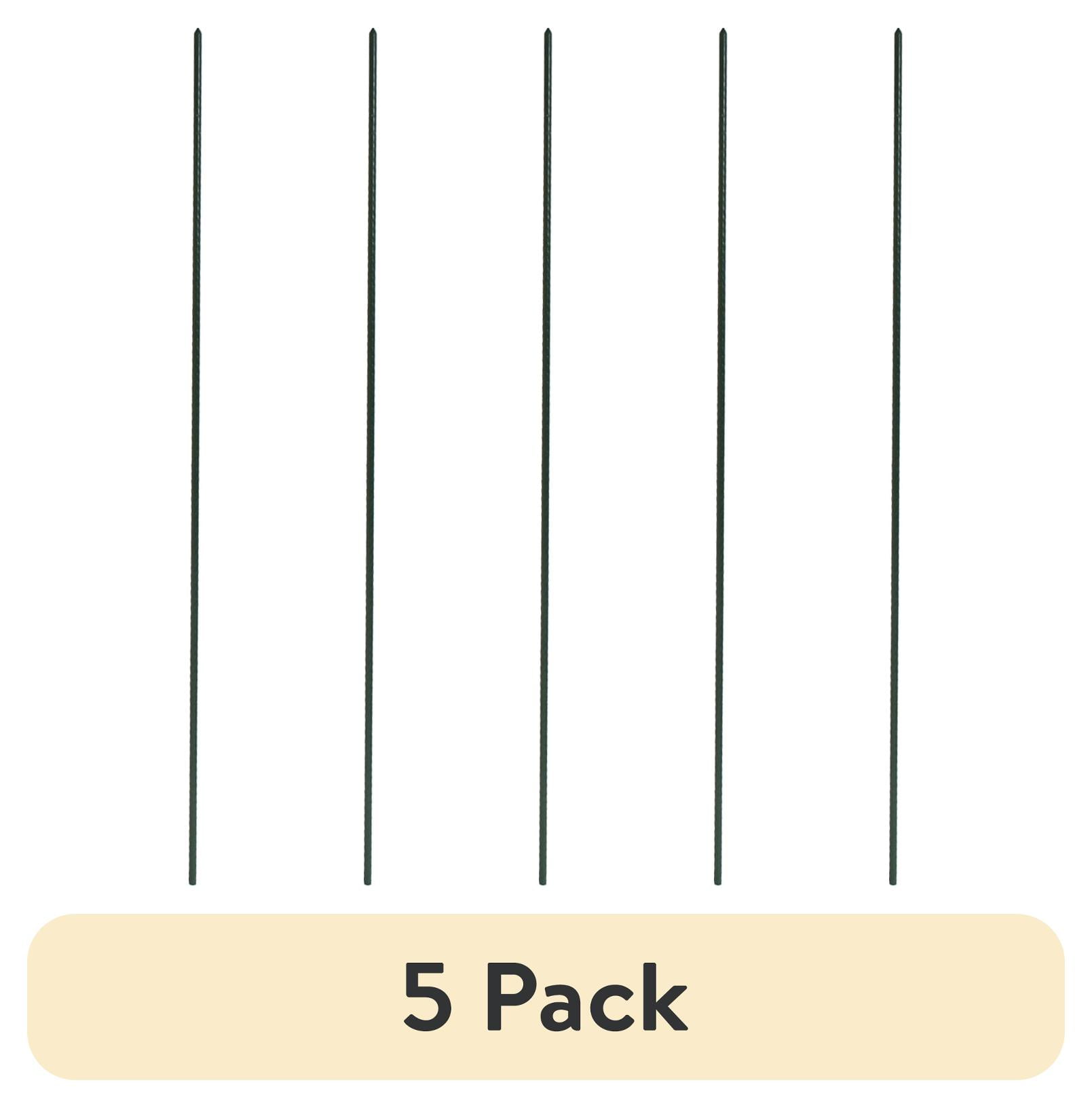 (5 pack) Panacea 5-Foot-Tall Heavy Duty PE Coated Metal Plant Stake ...