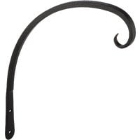 Panacea 8 In. Black Powder-Coated Curved Wrought Iron Hanging Plant ...