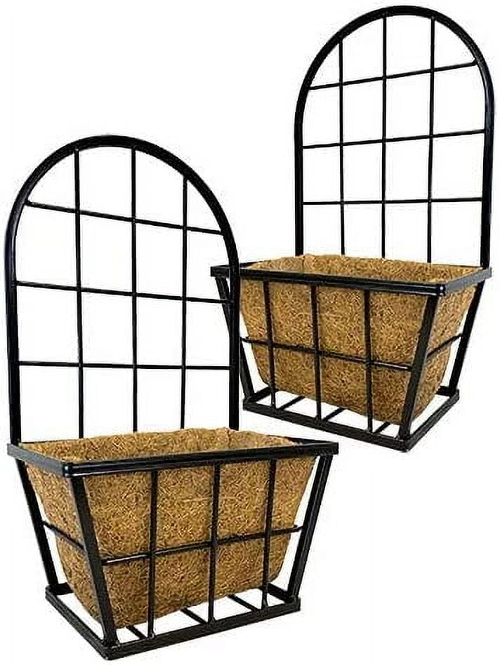 Panacea 81437 Modern Farmhouse Wall Planters with Trellises, 11.5" W ...