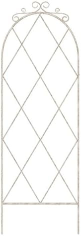 Panacea 86231 French Country Scroll Pot Trellis, Aged White, 36" H ...