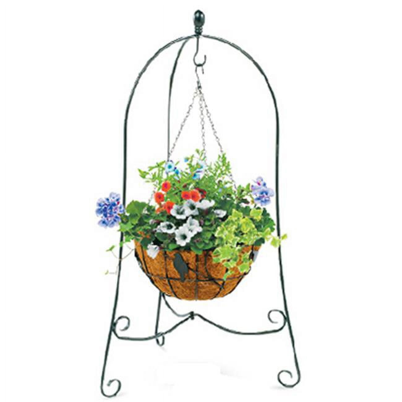 Panacea 86630 Folding 3 Leg Scroll Hanging Basket Stand - Walmart.com