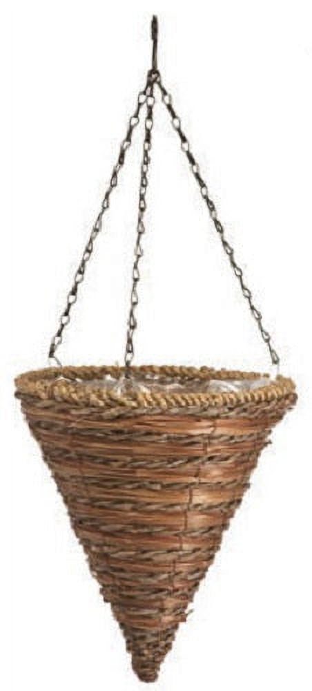 Panacea 88636GT 12" Rope & Fern Cone Hanging Baskets - Quantity 8 ...