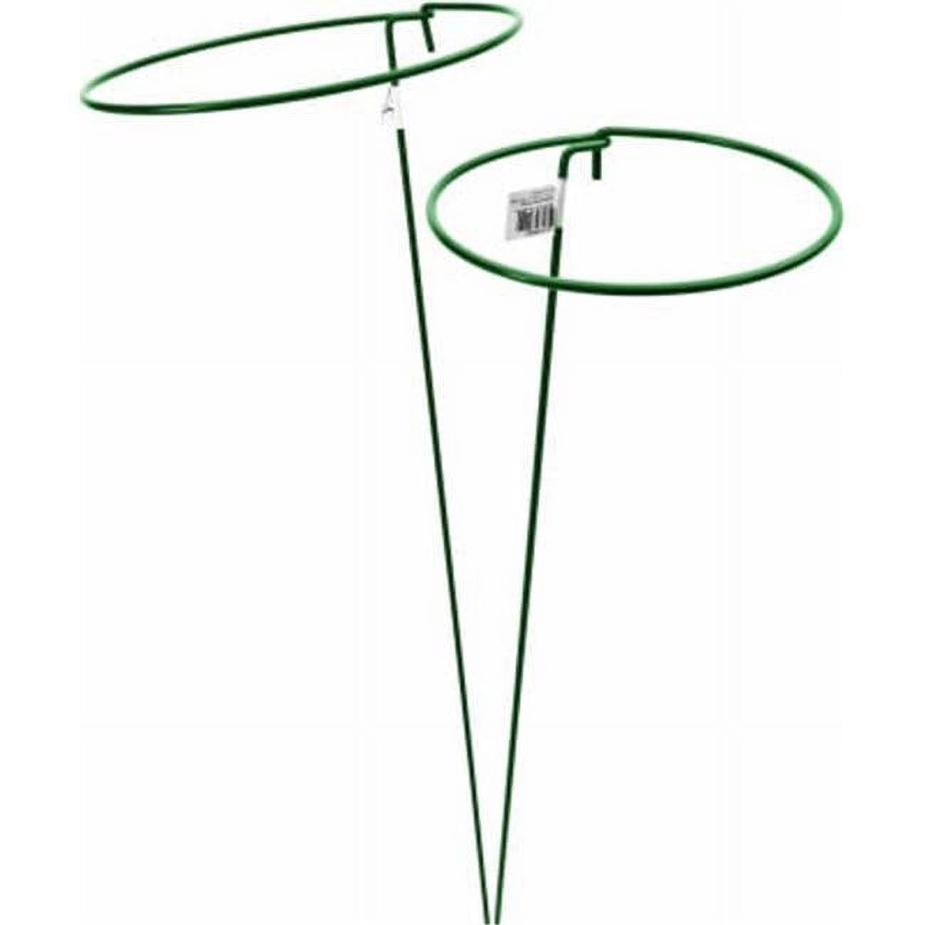 Panacea 89345 8 x 8 x 36 in. Gathering Ring Plant Support- Green Powder ...