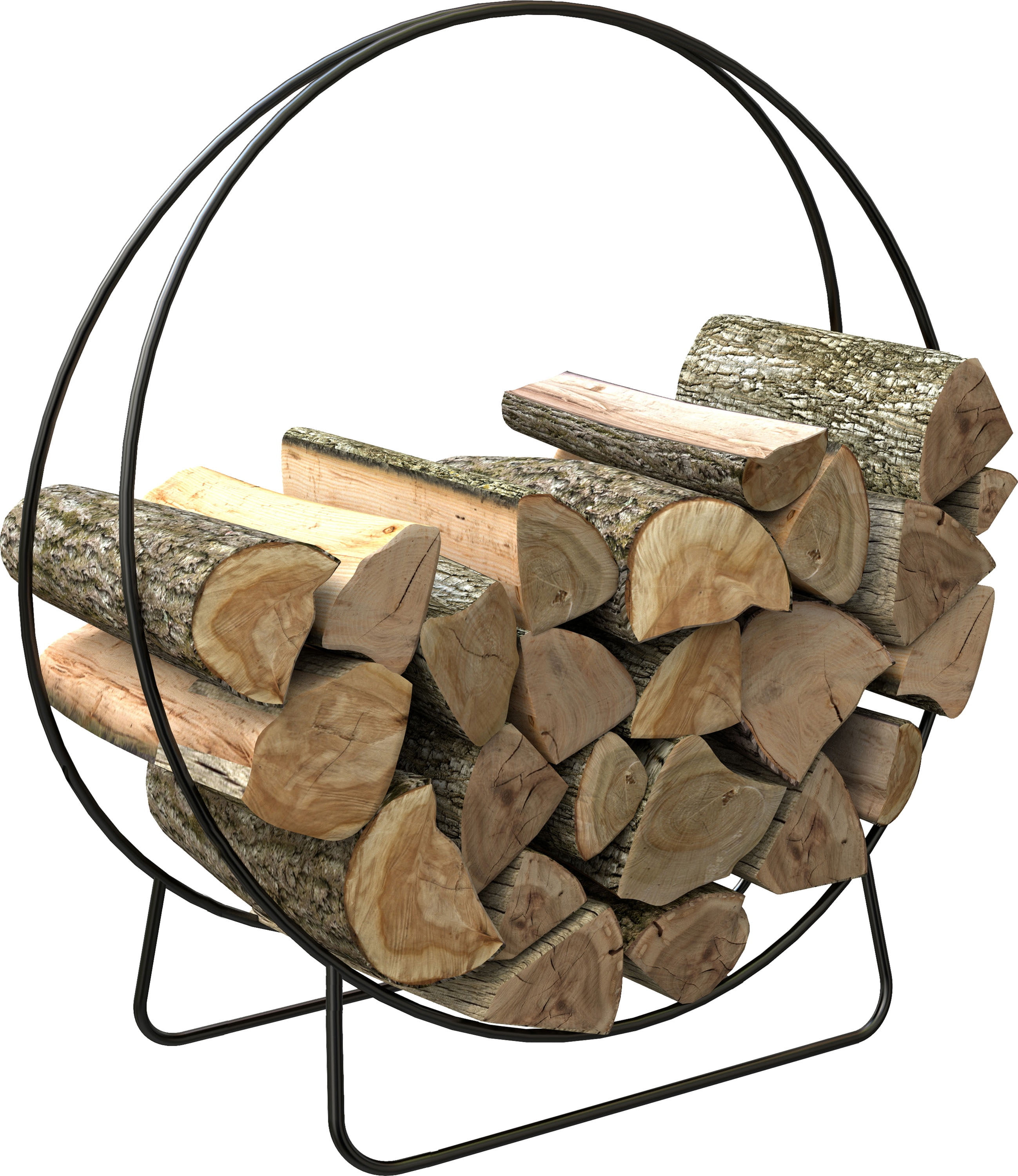 Panacea Black Powder Coated Steel Log Rack - Walmart.com