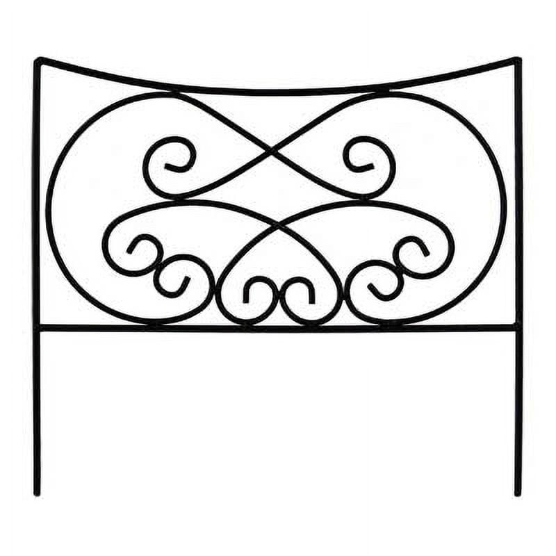 Panacea Garden Landscaping Metal Decorative Crossing Scrolls Border ...