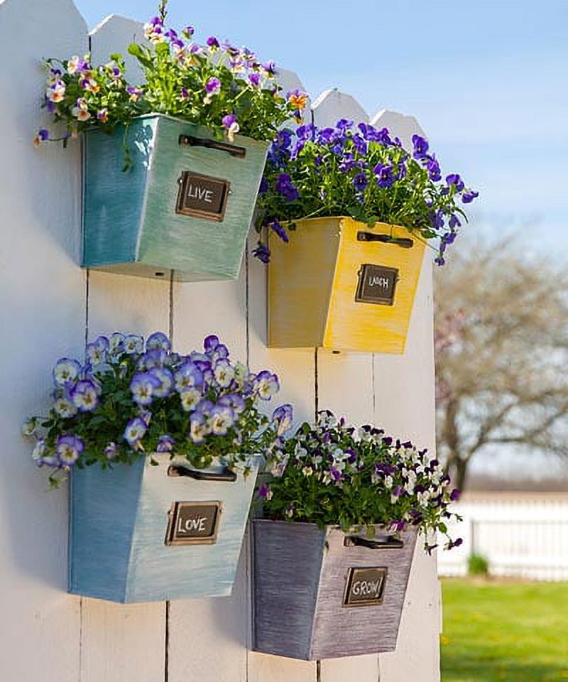 Panacea File Drawer Wall Planters, Assorted Colors, 4 Pack - Walmart.com
