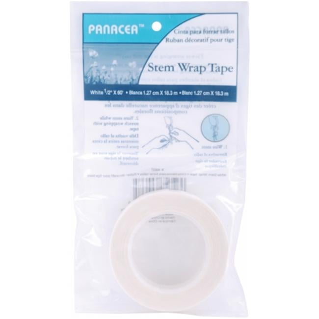 Panacea Stem Wrap Tape .5"X60'-White - Walmart.com