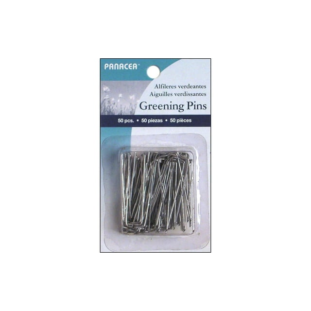 Panacea Greening Pins Floral Arranging Supplies, Silver, 1.75 in, 50 Pieces - Walmart.com