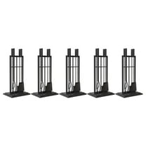 Barton 5-Piece Knight Fireplace Tool Set, Antique Brass - Includes Base ...