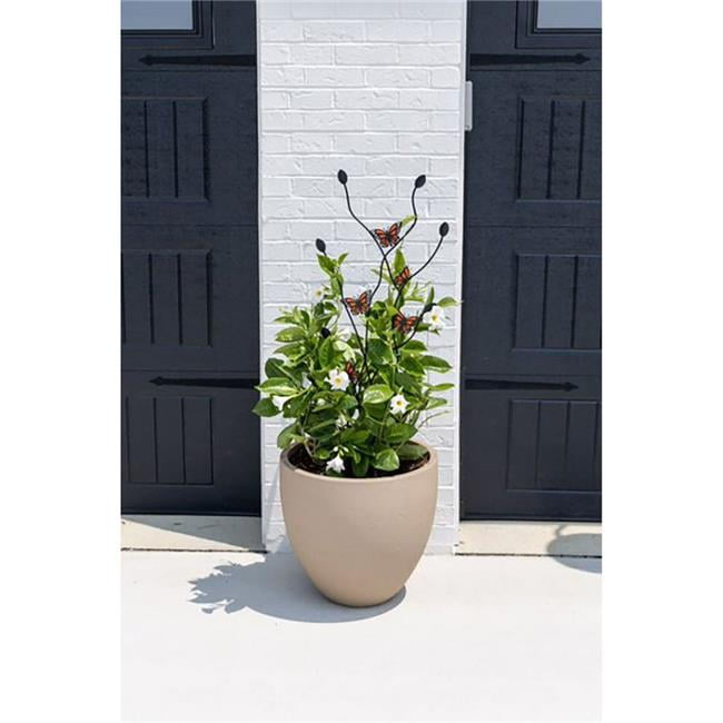 Panacea Products 83707 40 in. Monarch Butterflies Twig Pot Trellis ...