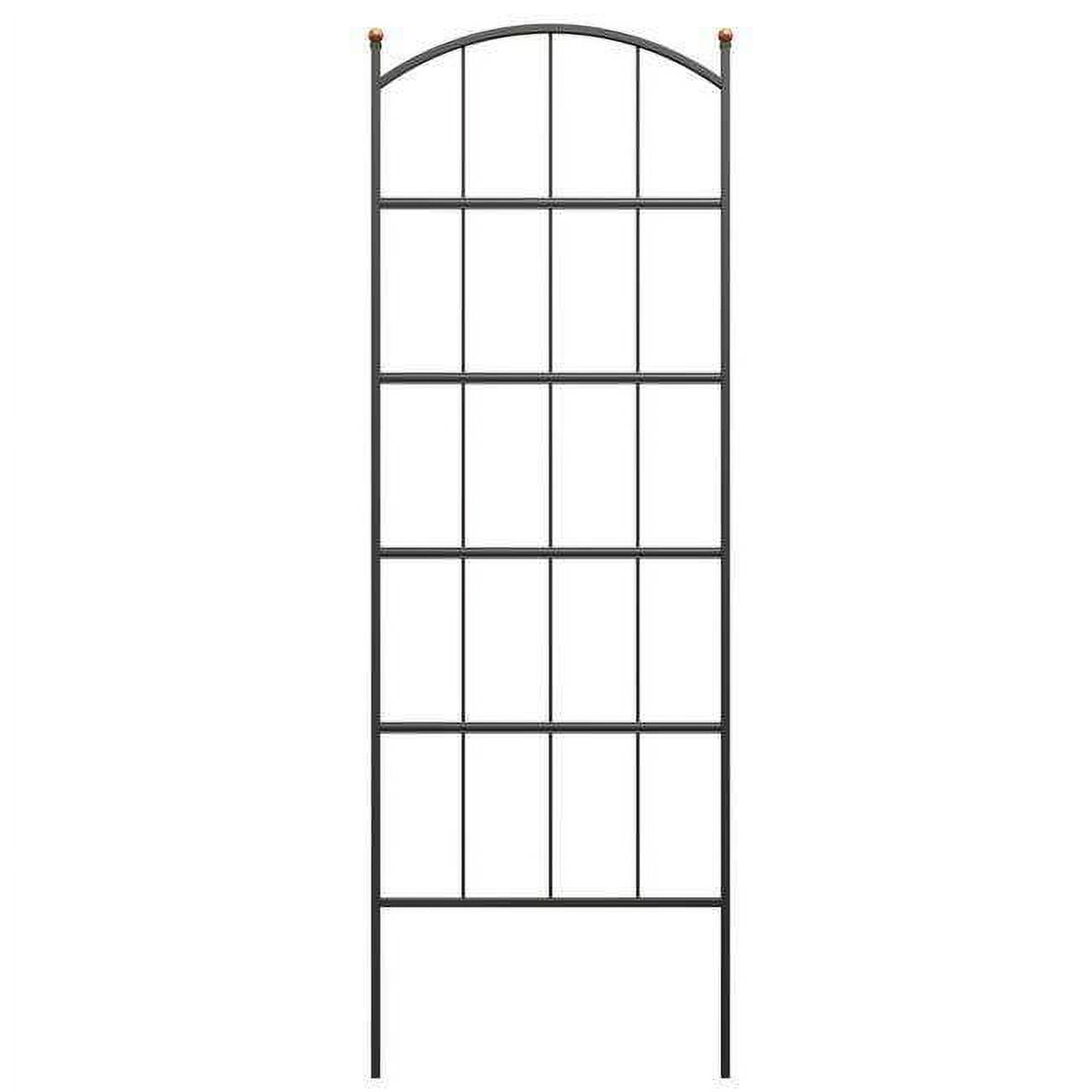 Panacea Products Free Standing 75 in. Modern Farmhouse Metal Garden ...