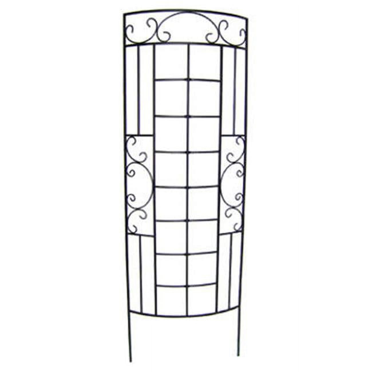 Panacea Romantic Curved Metal Garden Trellis, Black, 72"H, pack of 5 ...