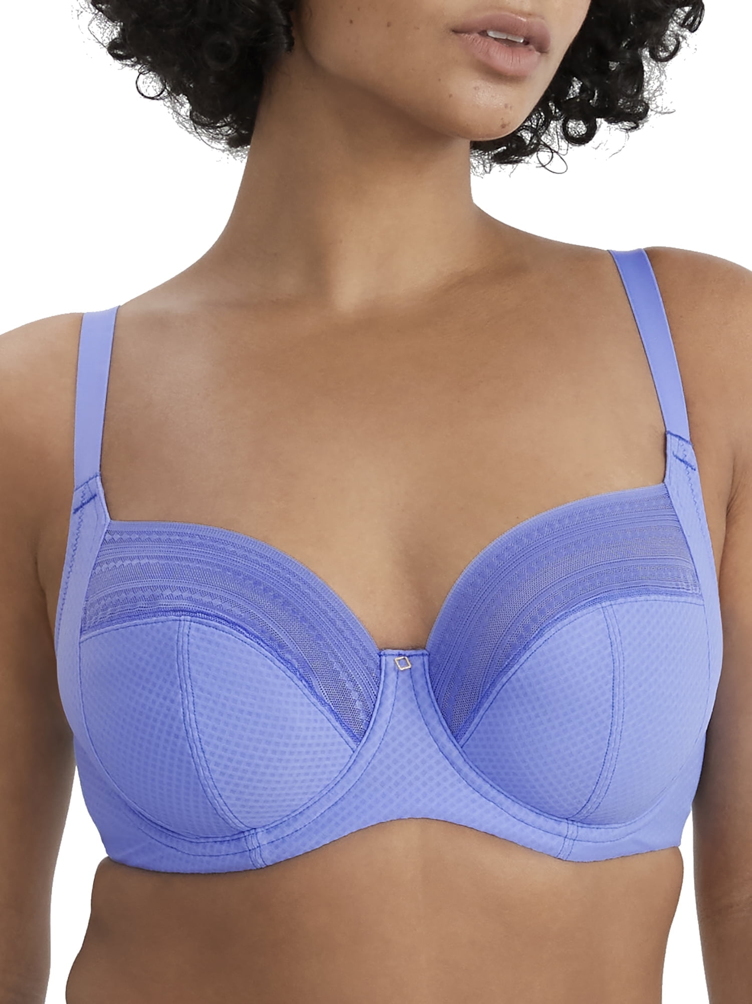 Panache Serene Stretch Lace Full Cup Underwire Bra (10305),32JJ,Cornflower - Walmart.com