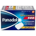 Panadol Extra Strength Caplets, Pain Reliever & Fever Reducer - 24Ct ...
