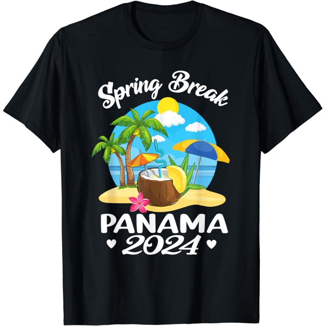 Panama 2024 Spring Break Family School Vacation Beach Cotton T-Shirt ...
