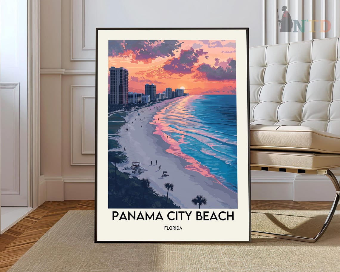 Panama City Beach Poster, Panama City Beachpanama City Beach Print ...