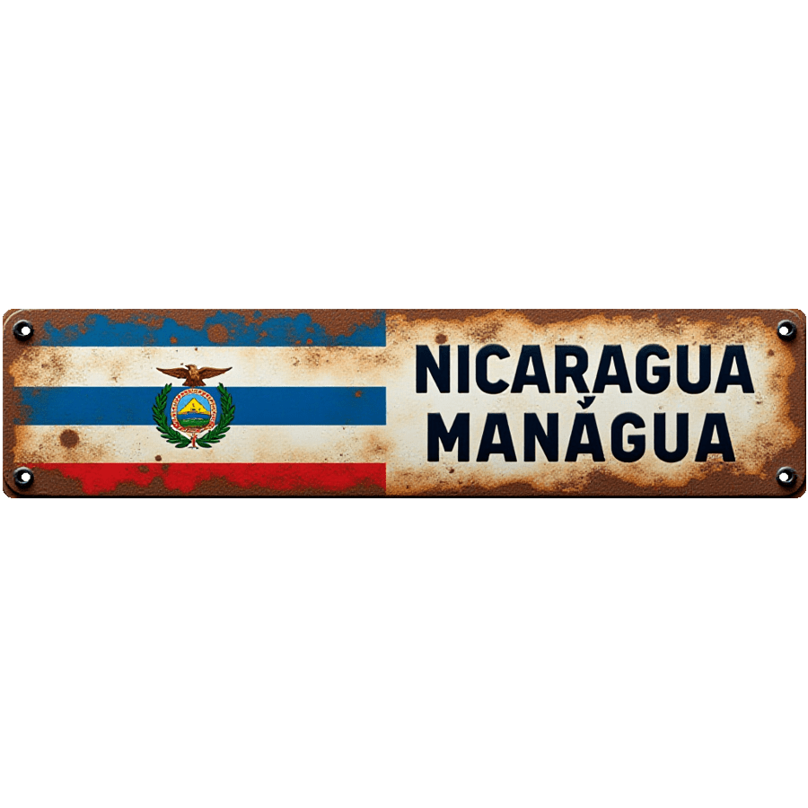 Panama City Vintage Tin Sign - 12x8 Inches - Ideal for Canal Decor, Man ...