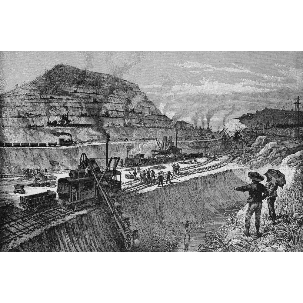 Panama Culebra Cut 1910. Nexcavating The Gaillard Cut For The Panama ...