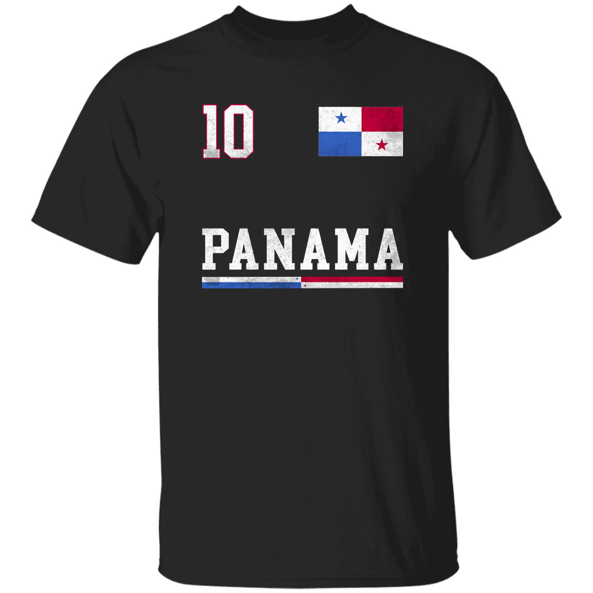 Panama Flag Emblem Panamanian Pride Proud Men Women Soccer Fan T-Shirt ...