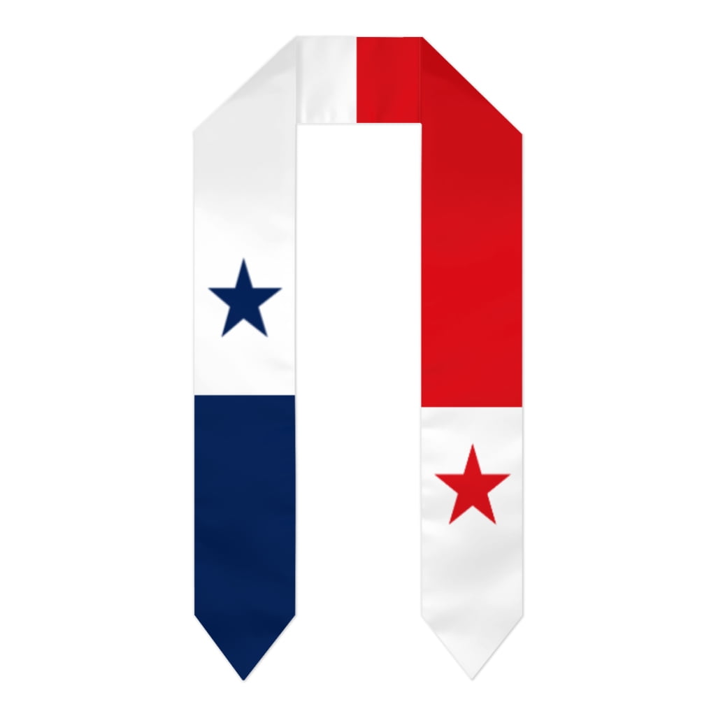 Panama Flag Thick Graduation Sash Stole Scarf Double Sided Honor Stole ...