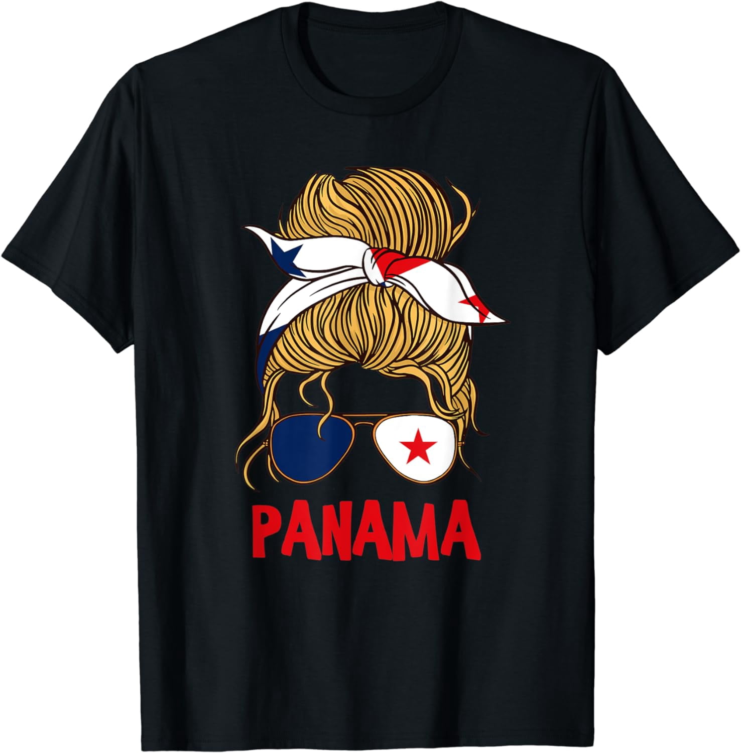 Panama For Girl Panamanian Flag for Women Paname?a Cotton T-Shirt ...