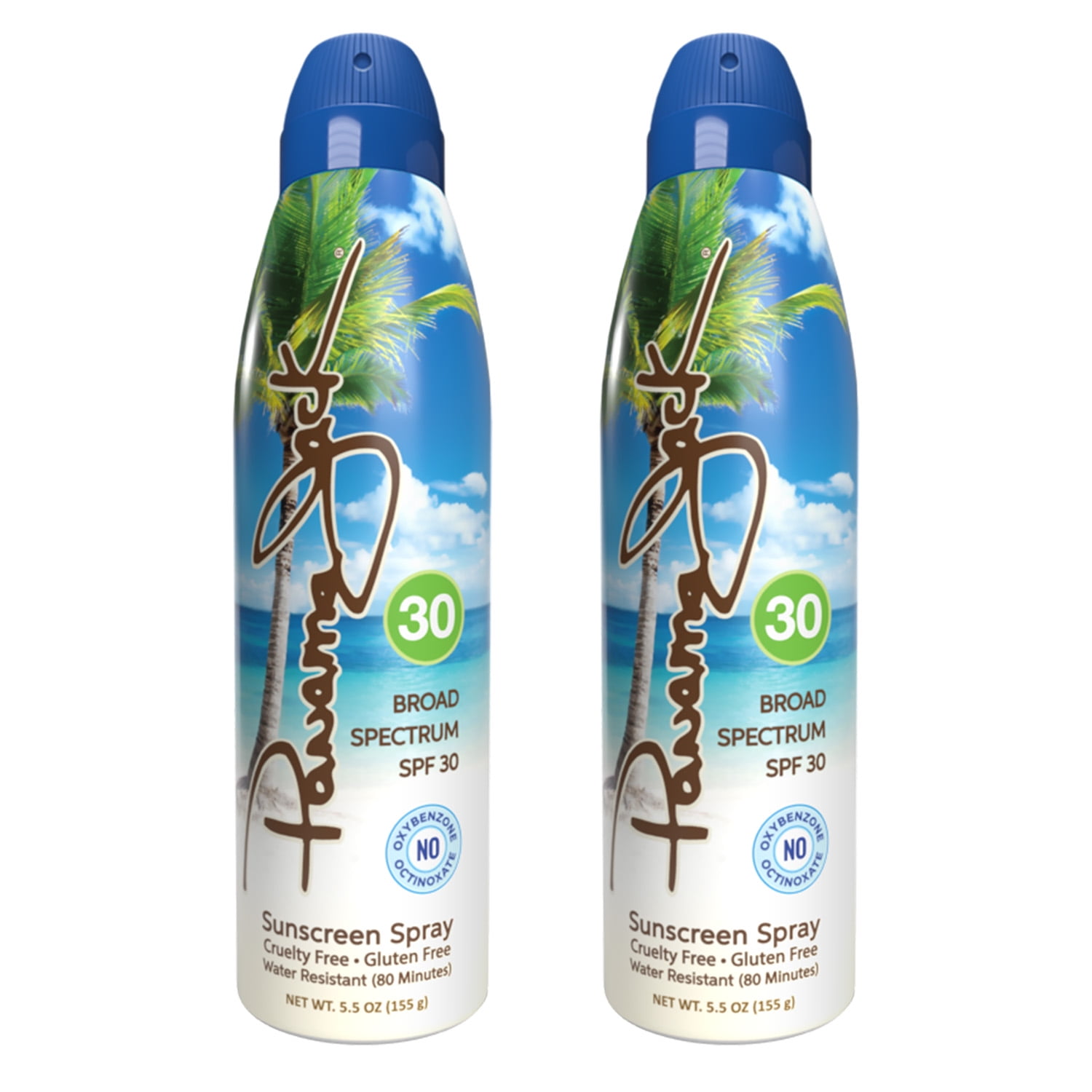 Panama Jack Continuous Spray Sunscreen - SPF 30, Broad Spectrum UVA/UVB ...