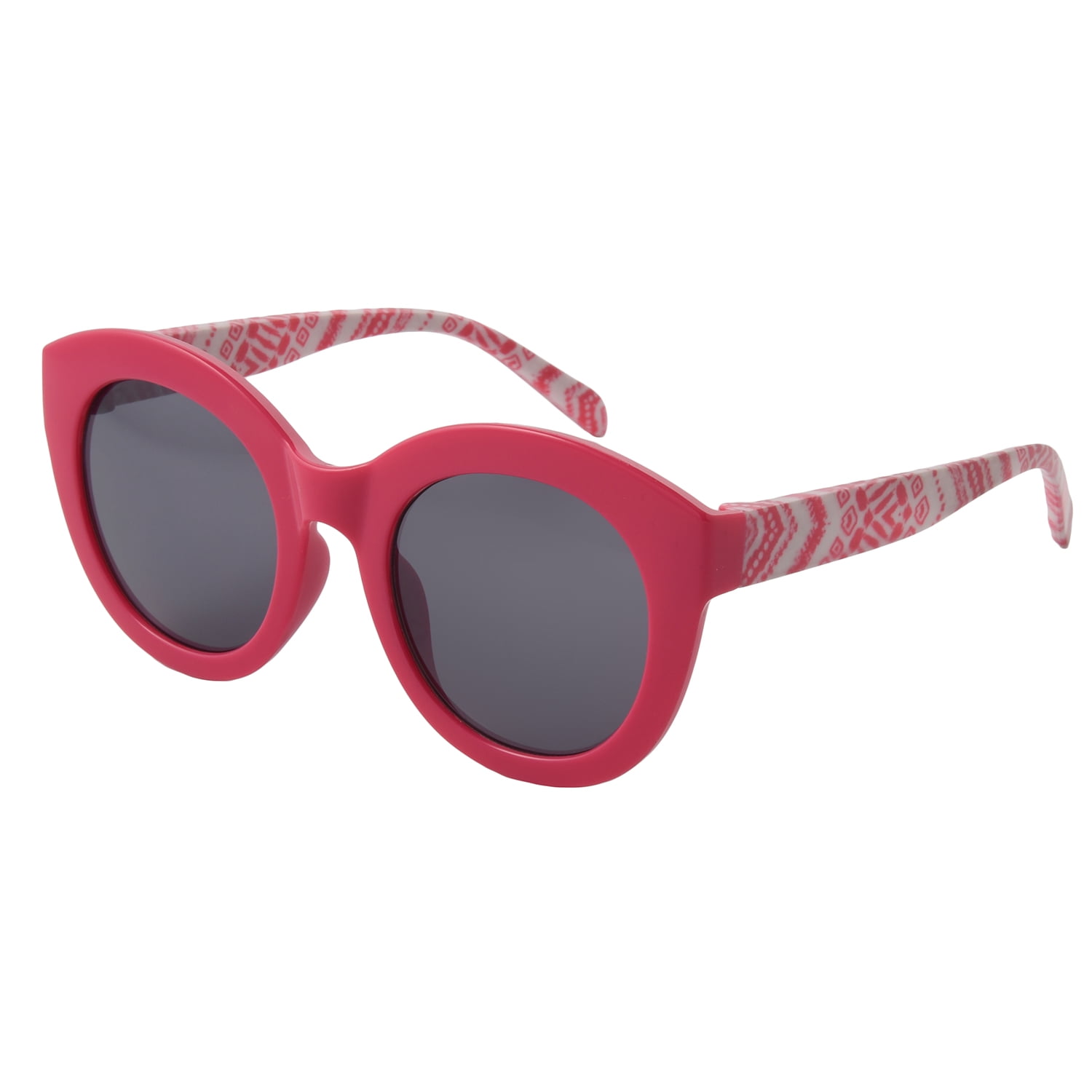 Panama Jack Kids Pink & White Round Surf Sunglasses, 100% UVA-UVB Sun ...