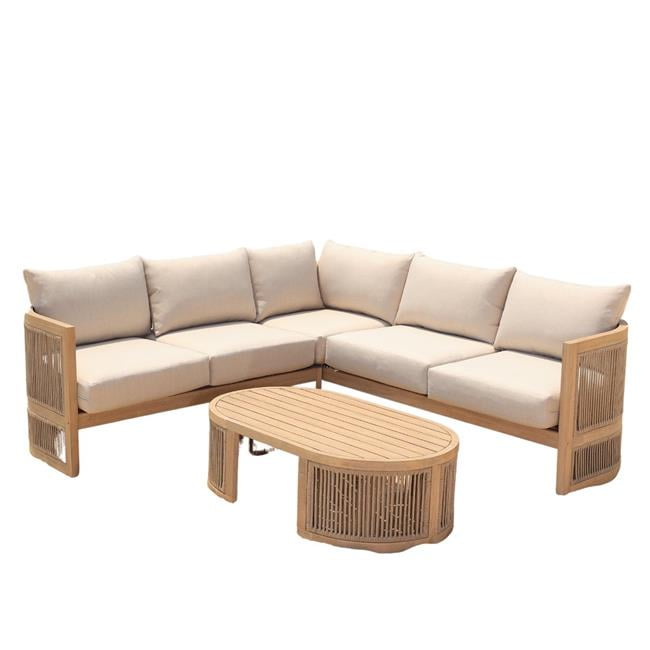 Panama Jack PJO-4401-NAT-3SEC-SU-764 Cabo 3 Piece Sectional Seating Set ...