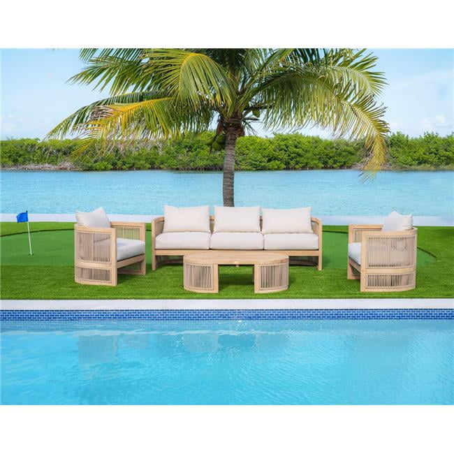 Panama Jack PJO-4401-NAT-4PS-SU-737 Cabo 4 Piece Sofa Seating Set, Graphite - Walmart.com