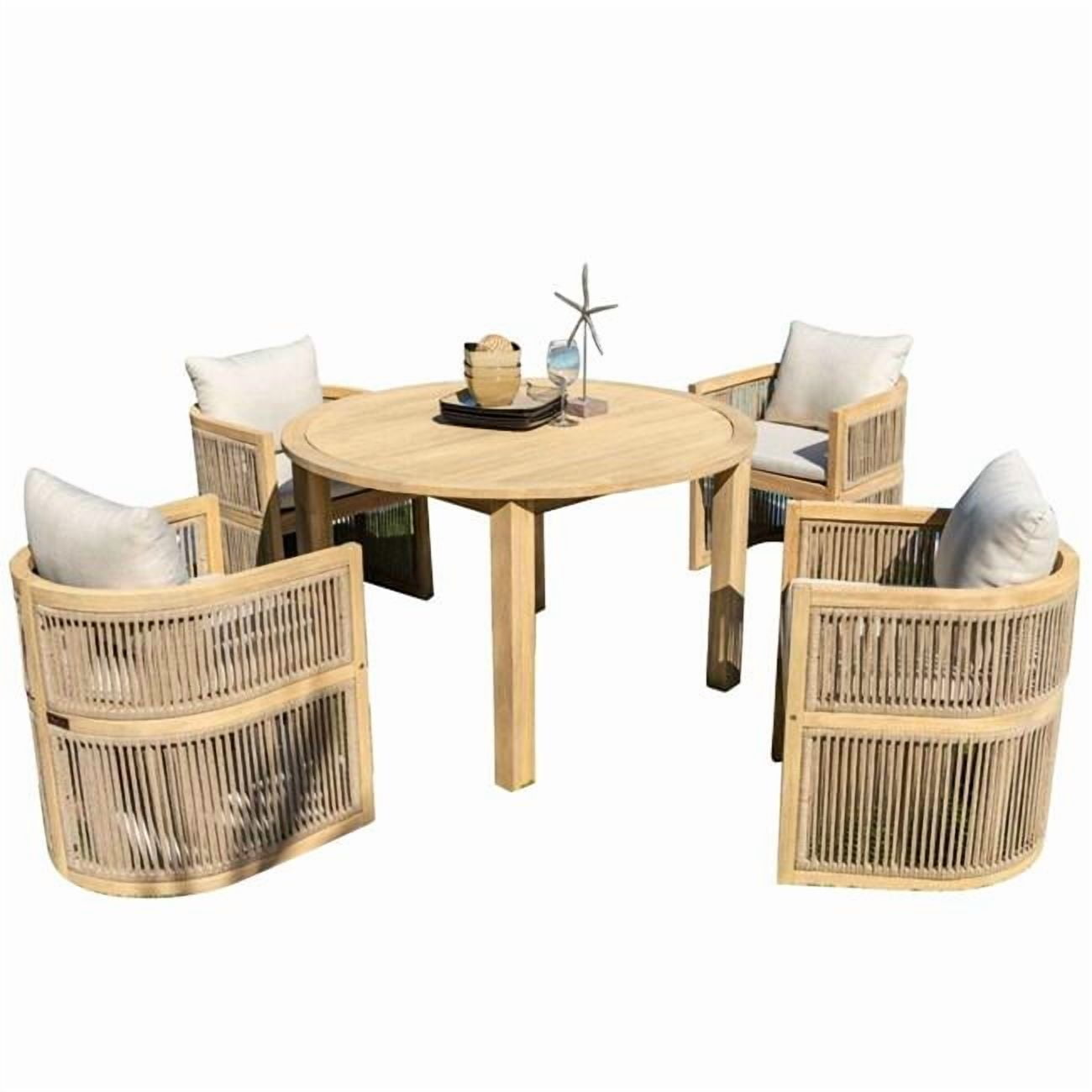 Panama Jack PJO-4401-NAT-5DB-SU-725 26 x 23 x 23 in. Cabo 5 Piece ...