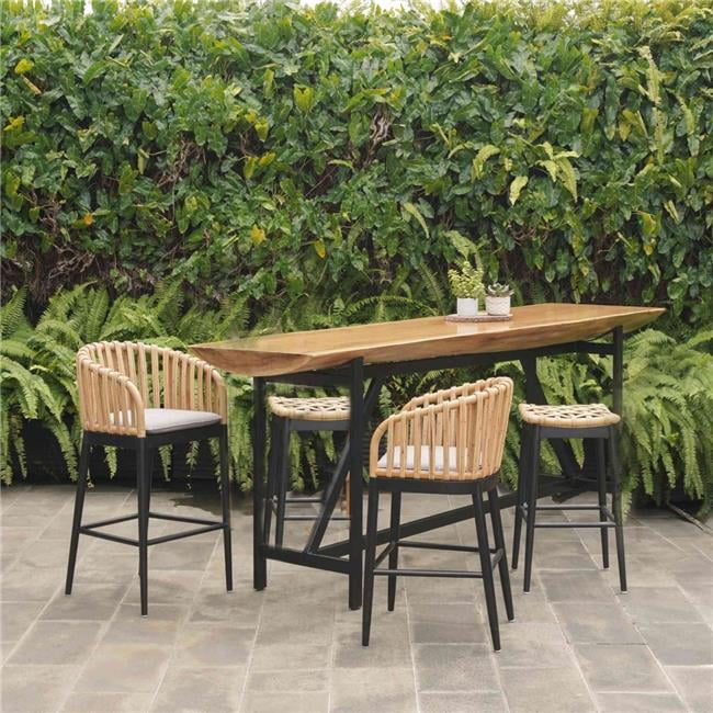 Panama Jack PJS-2301-NAT-BS-SU-737 42 x 22 x 22 in. Java Barstools, Graphite - Set of 2 ...