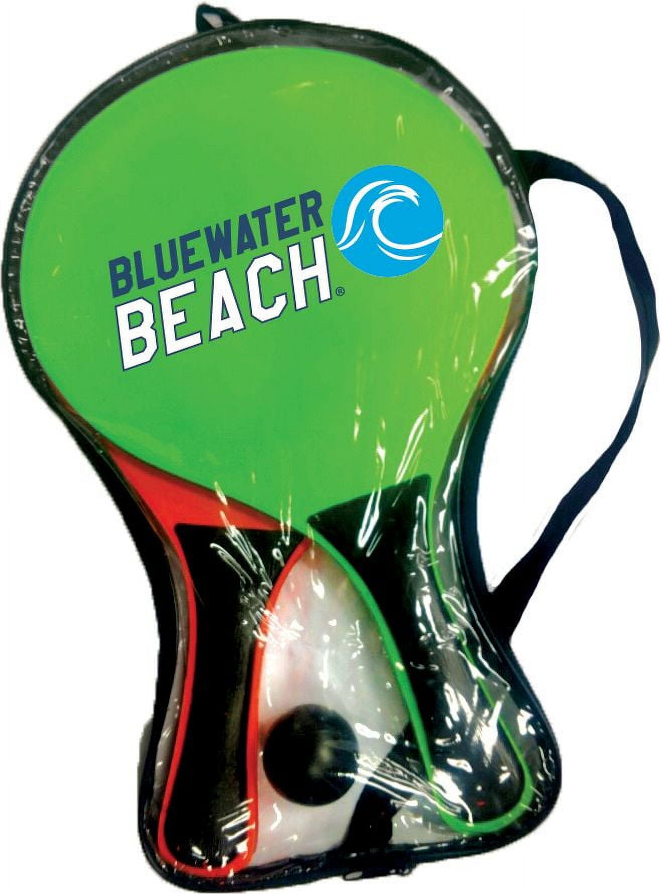 Bluewater Beach Paddle Ball Set with 2 Paddles, 1 Ball, Carry Bag, Ages ...