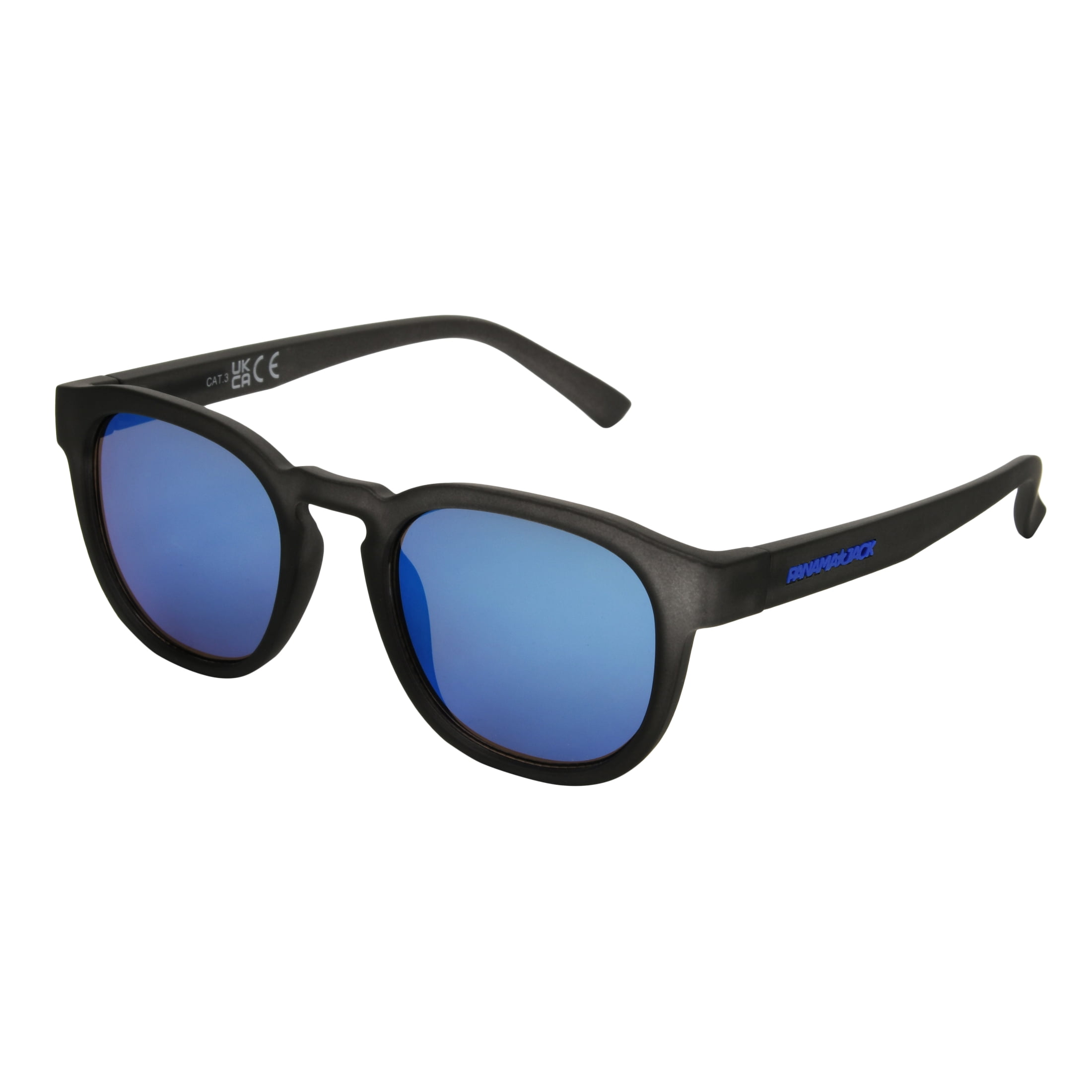 Panama Jack x Foster Grant Men Round Full Rim Sunglasses Gray Frame ...