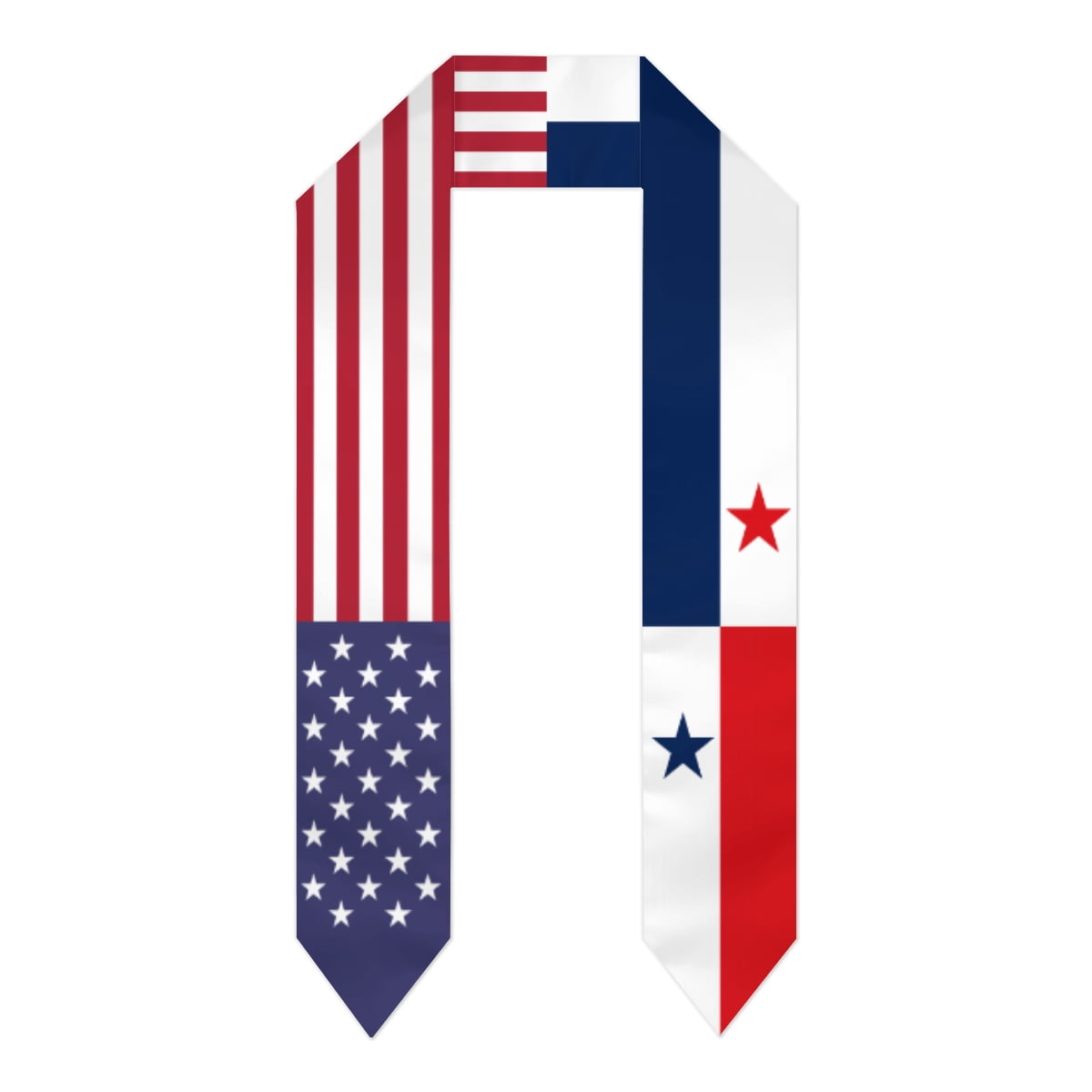 Panama & USA United States Flag Shawl Sash Stole Graduation Shawls ...