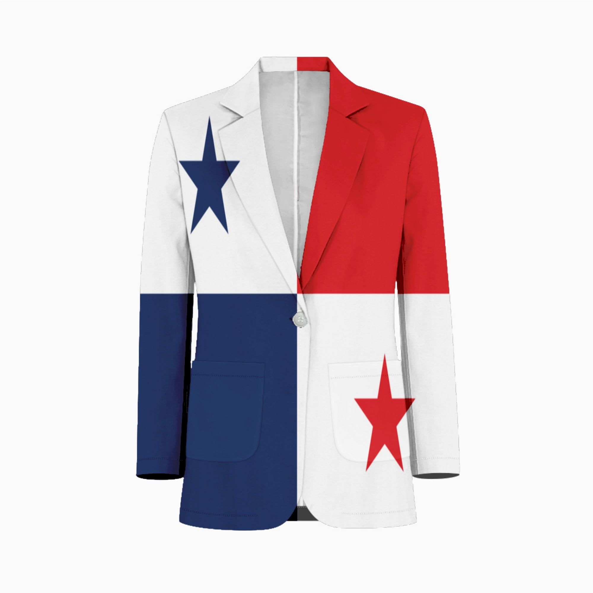 Panama flag Mens Suits Shawl Collar Slim Fit Suit Mens Groom Jacket ...